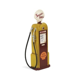 Multicolor Metal Vintage Yellow Gas Pump Model - Bed Bath & Beyond ...