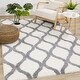 Fairmont Collection - White/Grey Curvy Lattice Rug - Bed Bath & Beyond ...