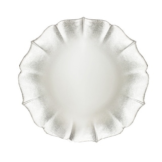 contessa silver/pearl charger plate 13"d - Bed Bath & Beyond - 20773715