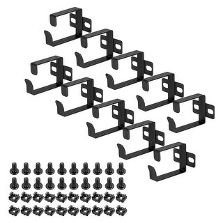 10 Sets Server Rack Cable Management D Ring Hooks Wire Organizer ...