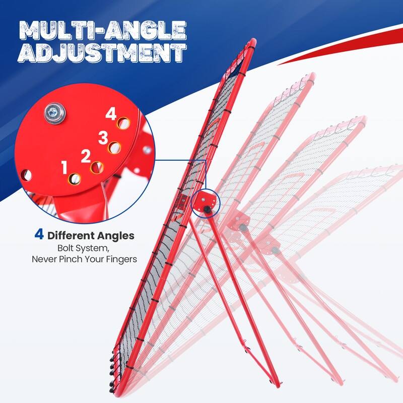 Baseball Pitching Target and Rebounder Net - 2-in-1 Switch Hitter Pitch ...