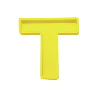 Resin Letter Model Alphabet T Silicone Yellow 4" for DIY Craft - Bed ...