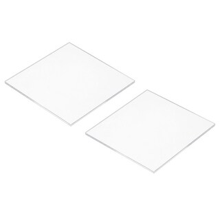 2Pcs Clear Acrylic Photography Background Props Square 100mm Ornaments ...