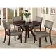 Drake Side Chair (Set-2) Tufted Upholstered Fabric Dining Chairs with ...