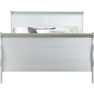 Wood Bed in Platinum Finish - Bed Bath & Beyond - 36783184