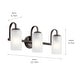 Kichler 55087 Kennewick 3 Light 23" Wide Bathroom Vanity Light - Bed ...