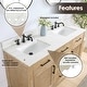 Altair Solana Bath Vanity with Calacatta White Quartz Stone Countertop ...