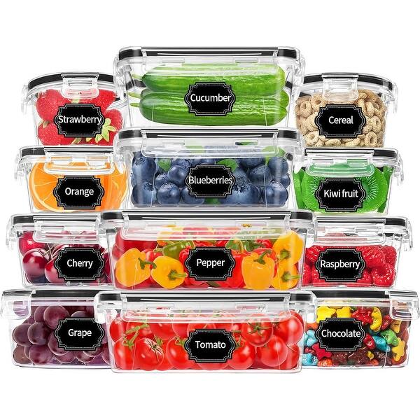12 Pack Airtight Food Storage Containers with Lids - Bed Bath & Beyond ...
