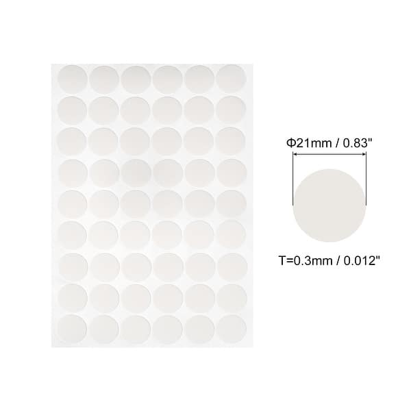 21mm Dia PVC Self Adhesive Screw Hole Cover Stickers 4 Sheet/216pcs ...