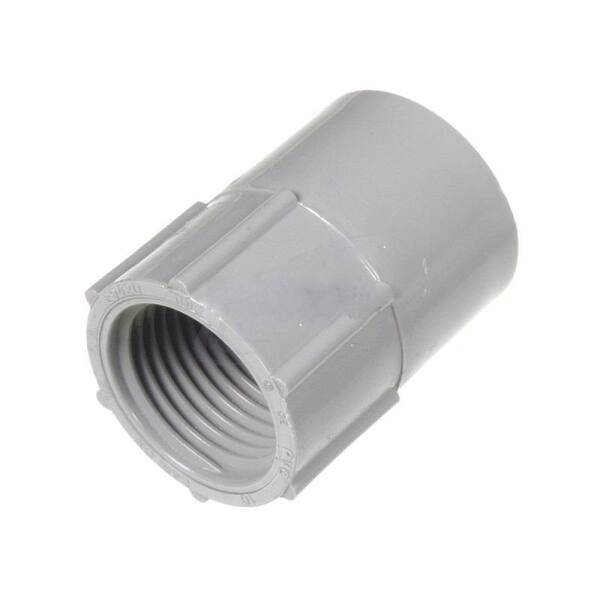 1-in. Plastic Cylindrical Female Adapter Modern Grey - Bed Bath ...