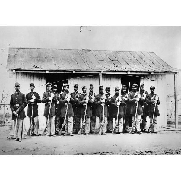 Civil War Black Troops. /Nguard House And African American Guards Of ...
