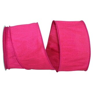 Hot Pink Dupioni Supreme Wired Ribbon - Bed Bath & Beyond - 36880077