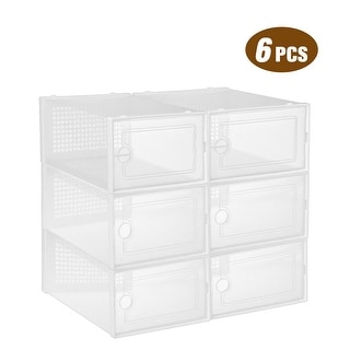 Small Clear Stackable Plastic Shoe Box Organizer - Bed Bath & Beyond ...