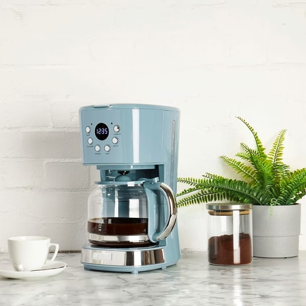 HADEN Sky Blue Brighton 12-Cup Programmable Coffee Maker - Bed Bath ...