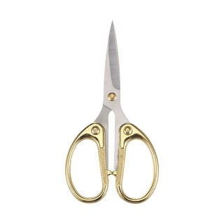 4.8" Stainless Steel Vintage Scissors for Embroidery Sewing Craft Gold ...