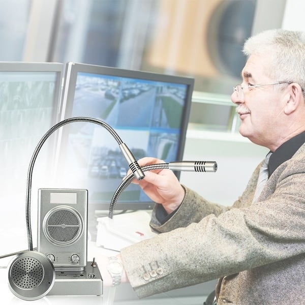 Clinic Store Window Speaker System Window Microphone w/Speaker Intercom ...