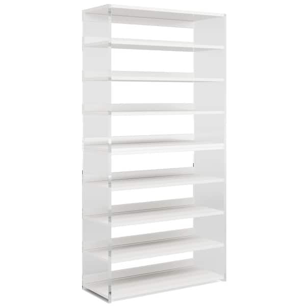 Narrow Tall 9-tier Shoe Rack Shelf Stand for Closet Entryway - Bed Bath ...