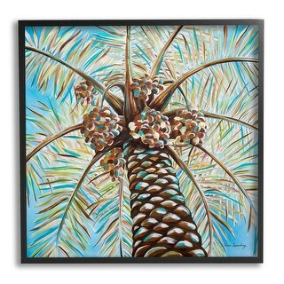 Stupell Modern Palm Tree Painting Framed Giclee Art, Design by Lisa ...