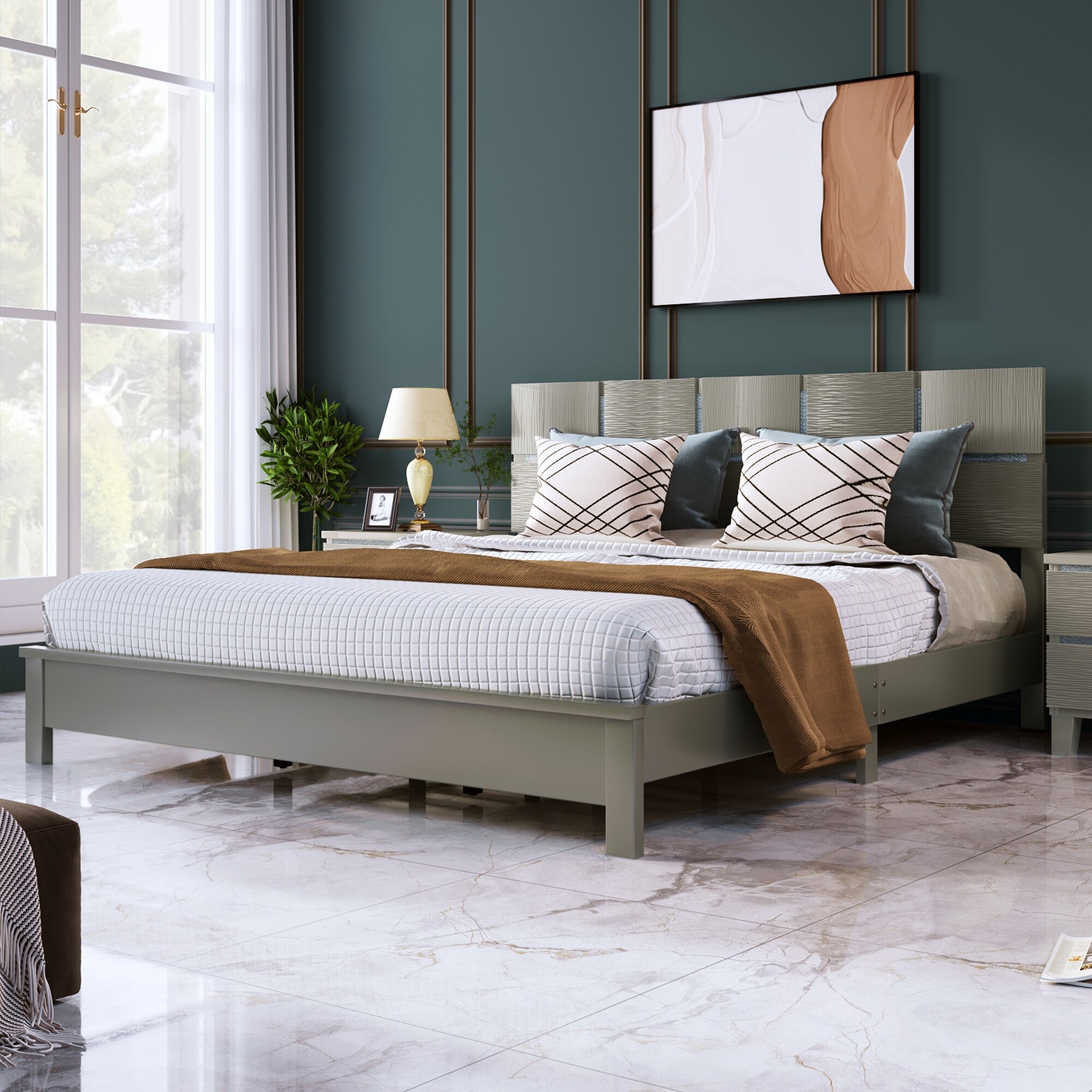 Silver bed legs store