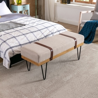 Soft Cushion Upholstered Rectangle Bed Bench - Bed Bath & Beyond - 36830397