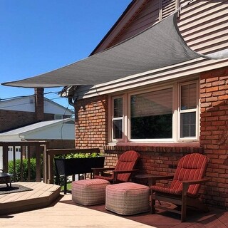 20 Ft x 20 Ft Heavy Duty UV Block Sun Shade for Patio Backyard - 4pc ...