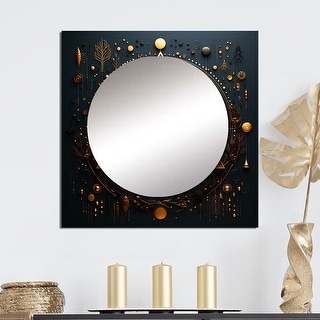 Designart "Ancient Wisdom Of Atlantis Retro Geometry Gold III ...