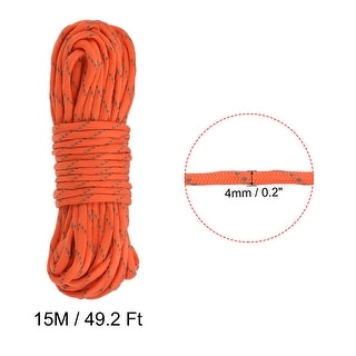Tent Rope 19.7 Feet 4mm Reflective Guyline Cord Nylon Guy Ropes, 2Pcs ...