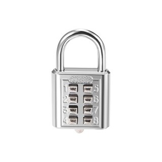 8-Digit Combination Padlock Push Button Lock for Locker Cabinet - Bed ...
