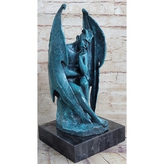 Patina Devil Satyr Diablo Dark Angel Bronze Sculpture By Milo Figurine ...