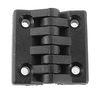 40 x 40mm Single Axle Plastic Door Hinges 2 Pcs - Black - Bed Bath ...