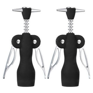 2x Wing Corkscrew Wine Openers Waiter Corkscrew Built-in Bottle Opener ...