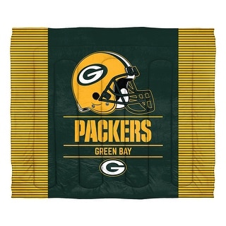 Green Bay Packers "Draft" Full/Queen-sized Bedding Comforter Set - Bed ...
