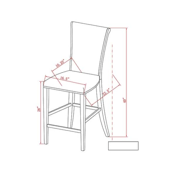 Somette Juliet Flare Back Counter Stool - Bed Bath & Beyond - 29338366