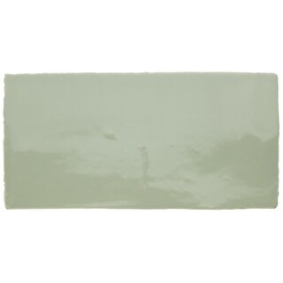 Merola Tile Biarritz Green 3" x 12" Ceramic Wall Tile - Bed Bath ...