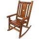Leigh Country Amber-Log Adult Rocker with Star Cutout - Brown - Bed ...