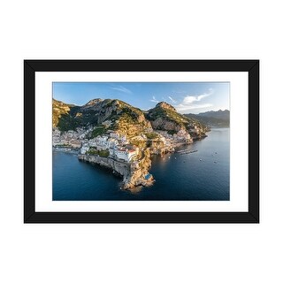 iCanvas "Aerial View Of The Amalfi Coast With The Towns Amalfi And ...
