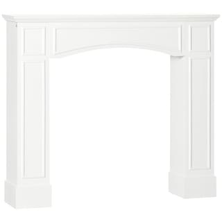 Decorative MDF Fireplace Mantel Surround with Wide Top for Display and ...