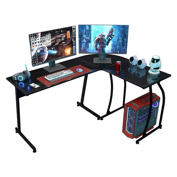 Curved corner gaming desk store