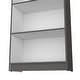 Bookcase 4-Shelves Benzoni, Office, Matt Gray / White - Bed Bath ...