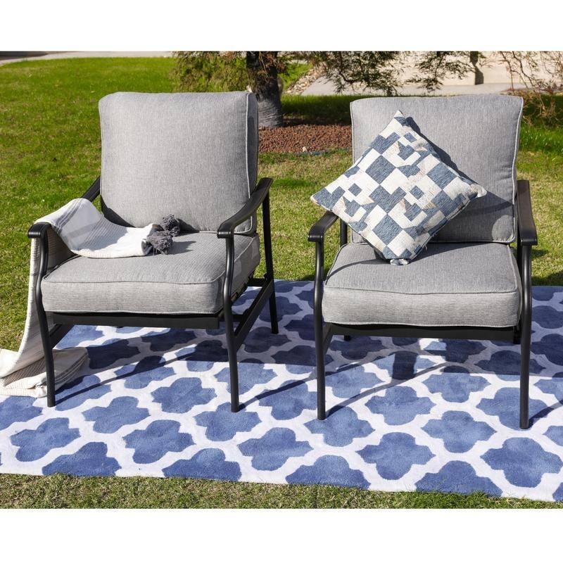 PATIO FESTIVAL Rocking Motion Chair (Set of 2) - Overstock - 27217559