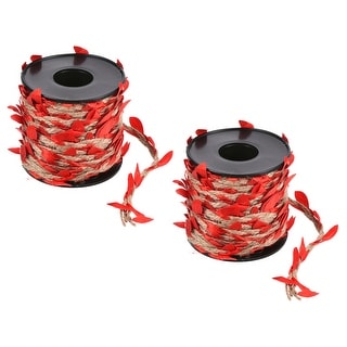 2 Roll 33ft 5mm Burlap Leaf Ribbon Vine Natural Jute Rope Twine - Bed ...