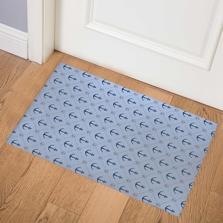 ANCHOR CHIEF LIGHT BLUE Doormat By Kavka Designs - Bed Bath & Beyond ...
