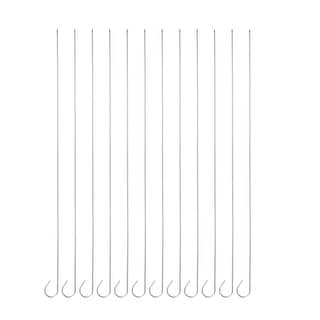 12pcs Kebob Skewers 38.5cm x 2.2mm Round BBQ Grill Sticks - 38.5cm x 2 ...