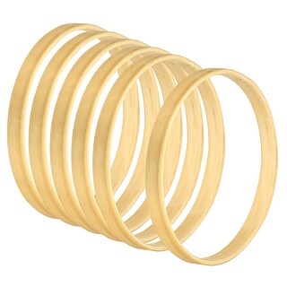 6Pcs 3.9" Wooden Bamboo Floral Hoop Rings f DIY Crafts Wedding Wreath ...