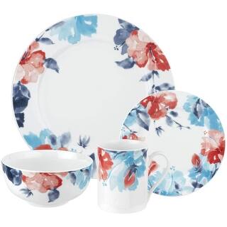 Spode Home Floral Breeze 16 Piece Dinnerware Set - 10.5in, 7.5in, 6in, 12 ounce - Bed Bath ...