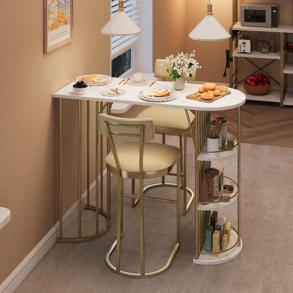 dining room set with stools