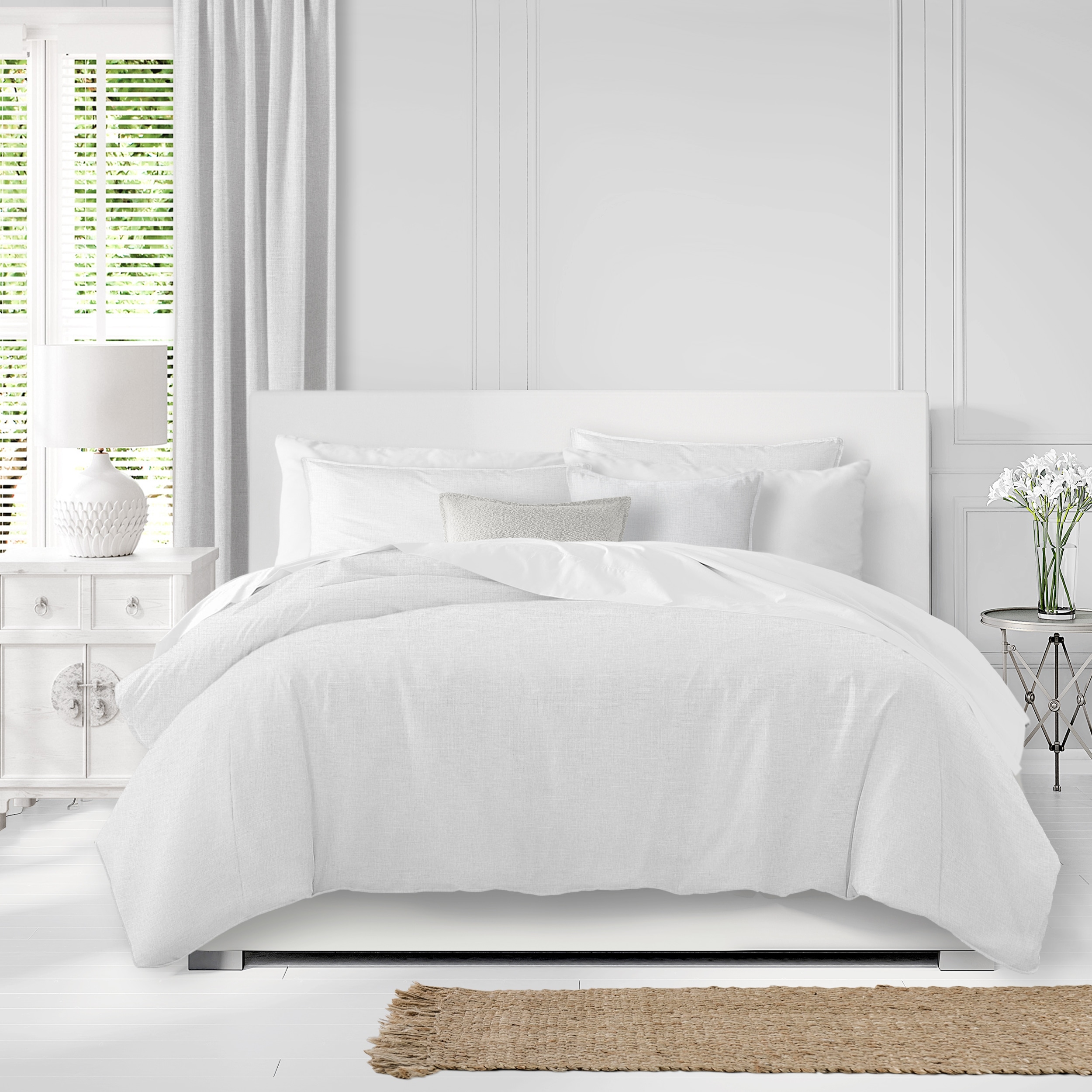 Everleigh White Duvet Cover Set - On Sale - Bed Bath & Beyond - 39306335