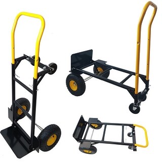 Push Dolly Cart with Swivel Wheels 330lbs Capacity Platform Carts - Bed ...