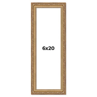 6x20 Frame Red Solid Wood Picture Frame Width 1.75 Inches | Interior ...