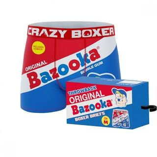 Bazooka Bubble Gum Joe Crazy Boxer Briefs In Gum Wrapper - Bed Bath ...